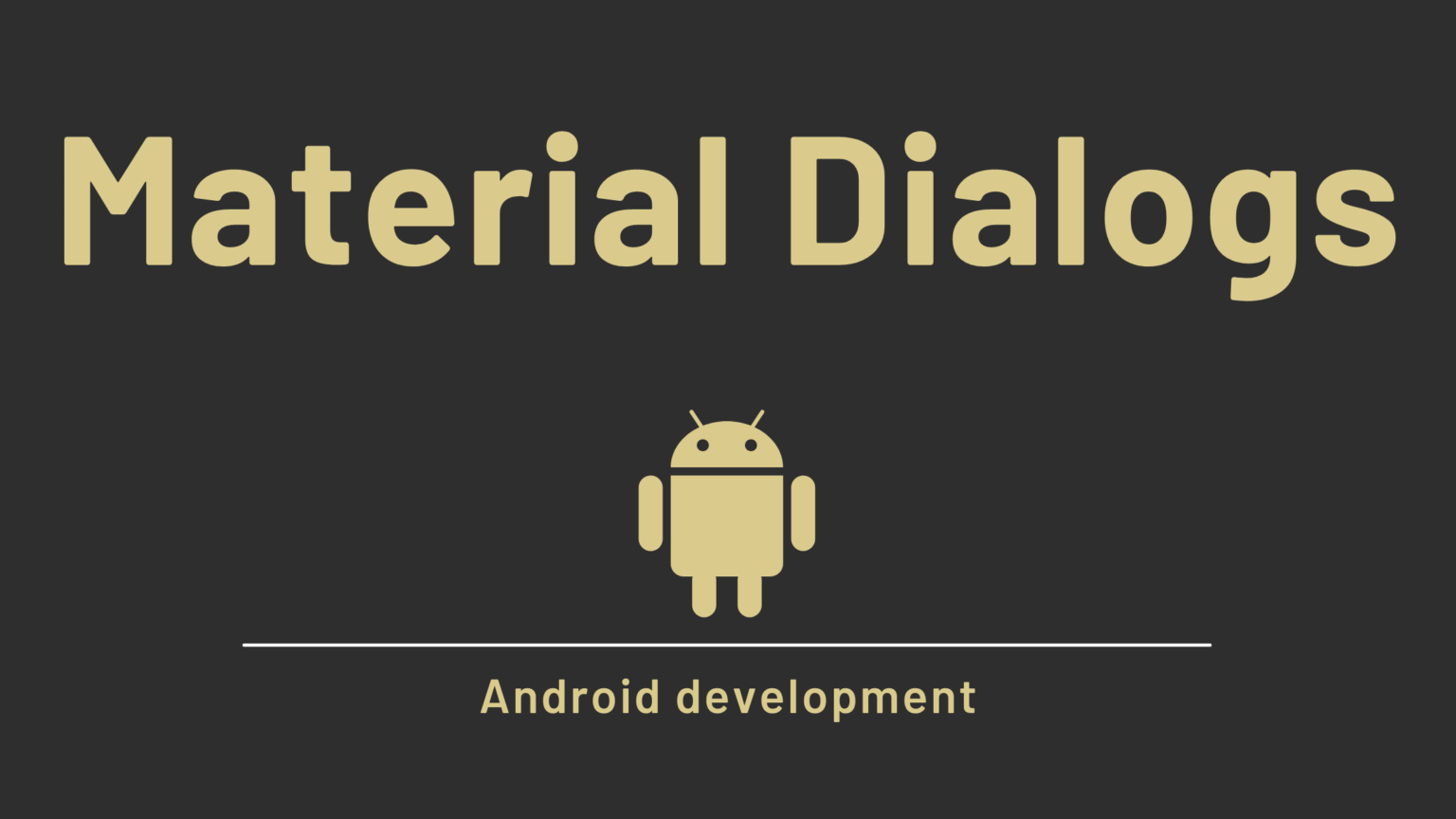 Material Dialogs in Android with Example - Developers Dome