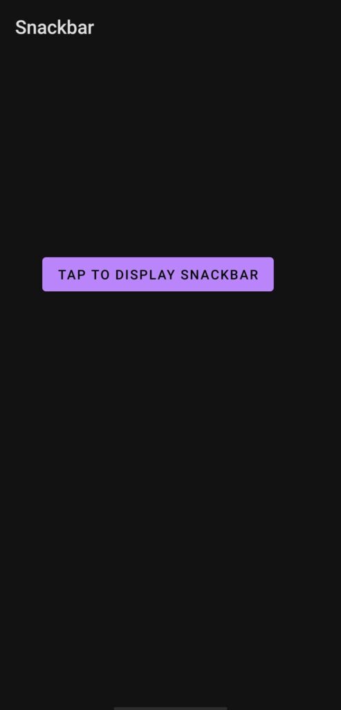 Snackbar in Android with Example - Developers Dome