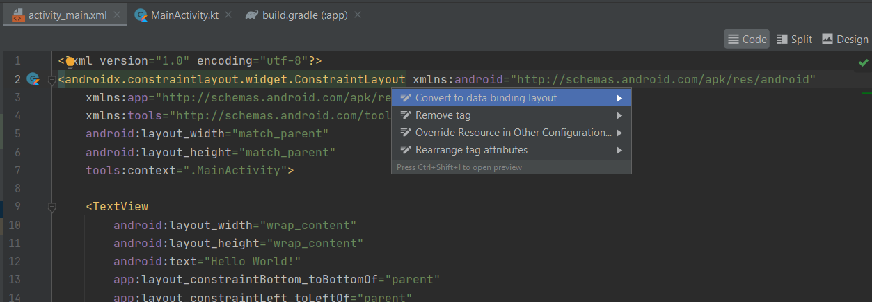 Data Binding in Android with Example - Developers Dome