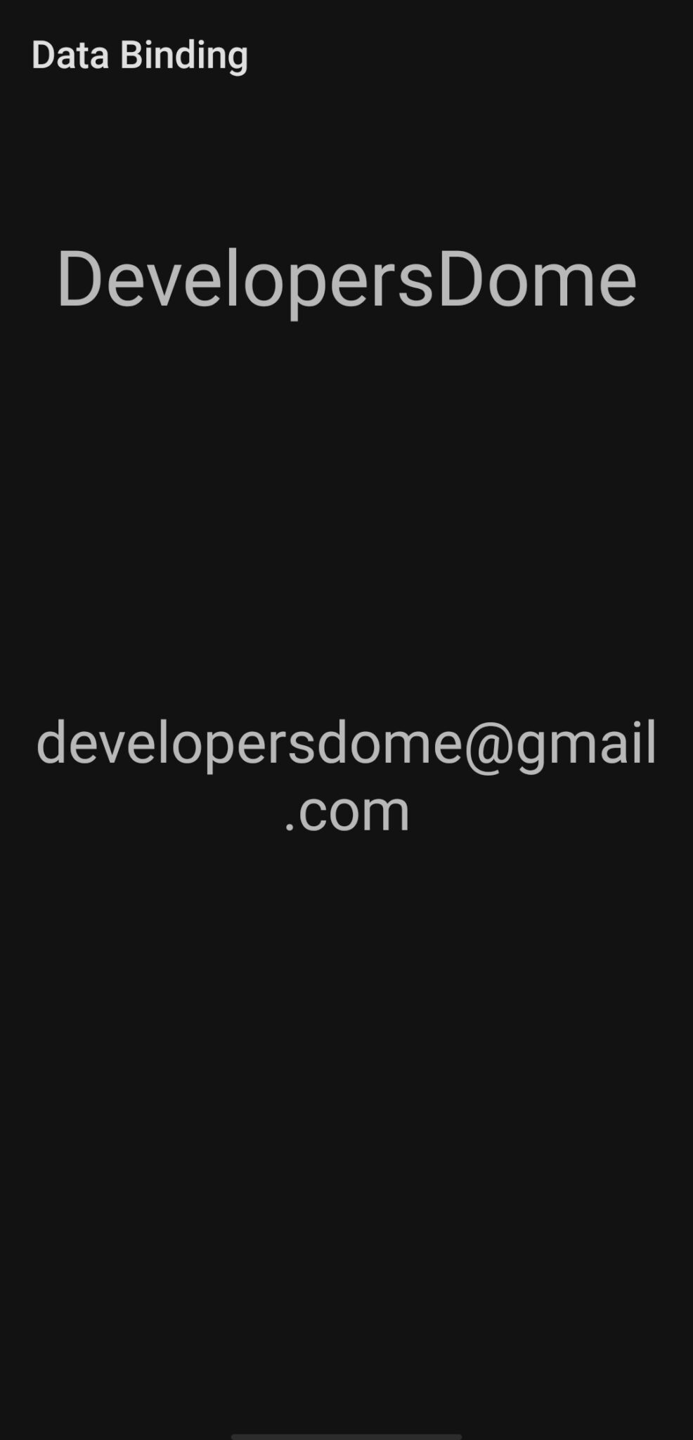 Data Binding in Android with Example - Developers Dome