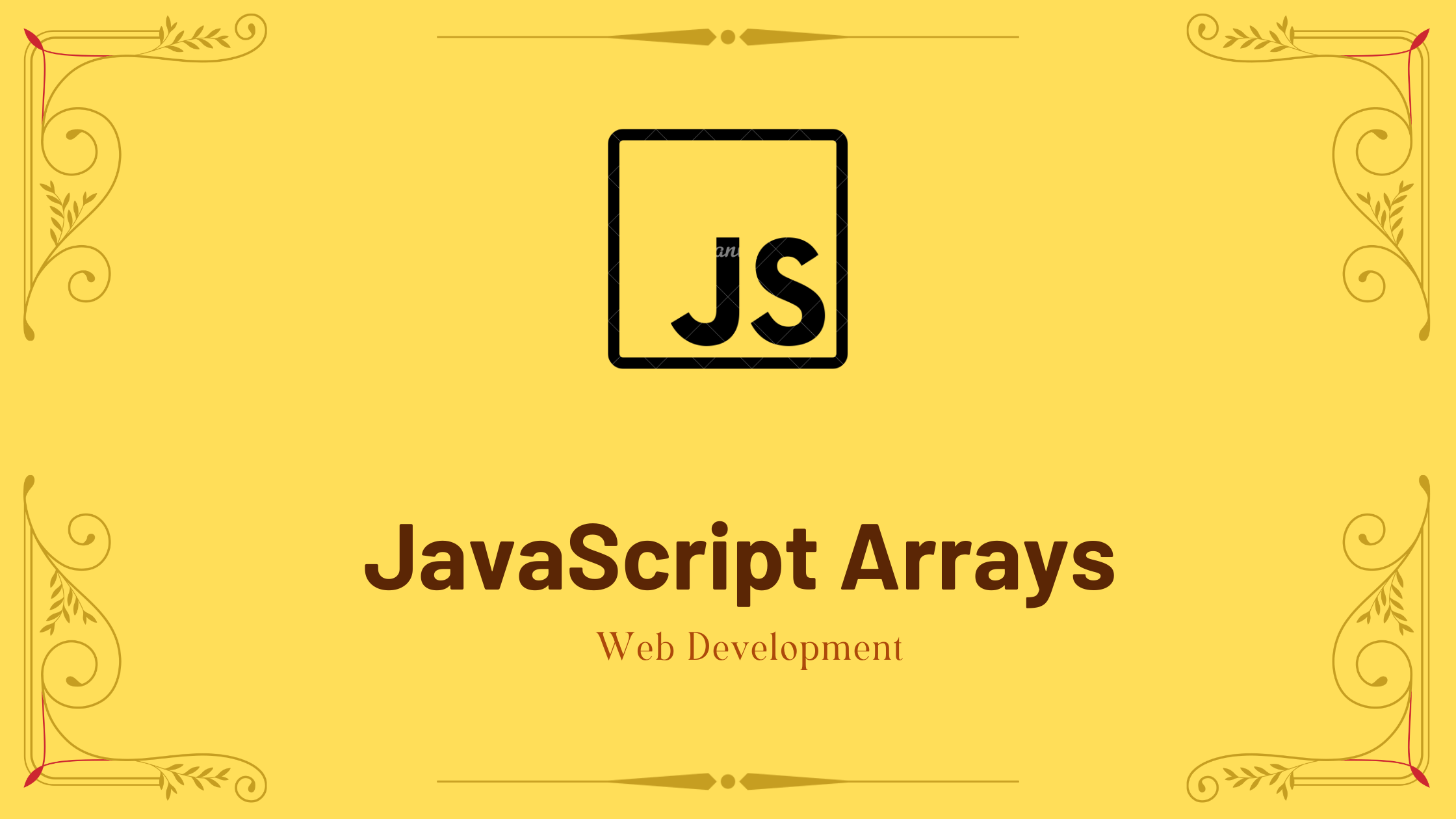 JavaScript Arrays With Example Developers Dome