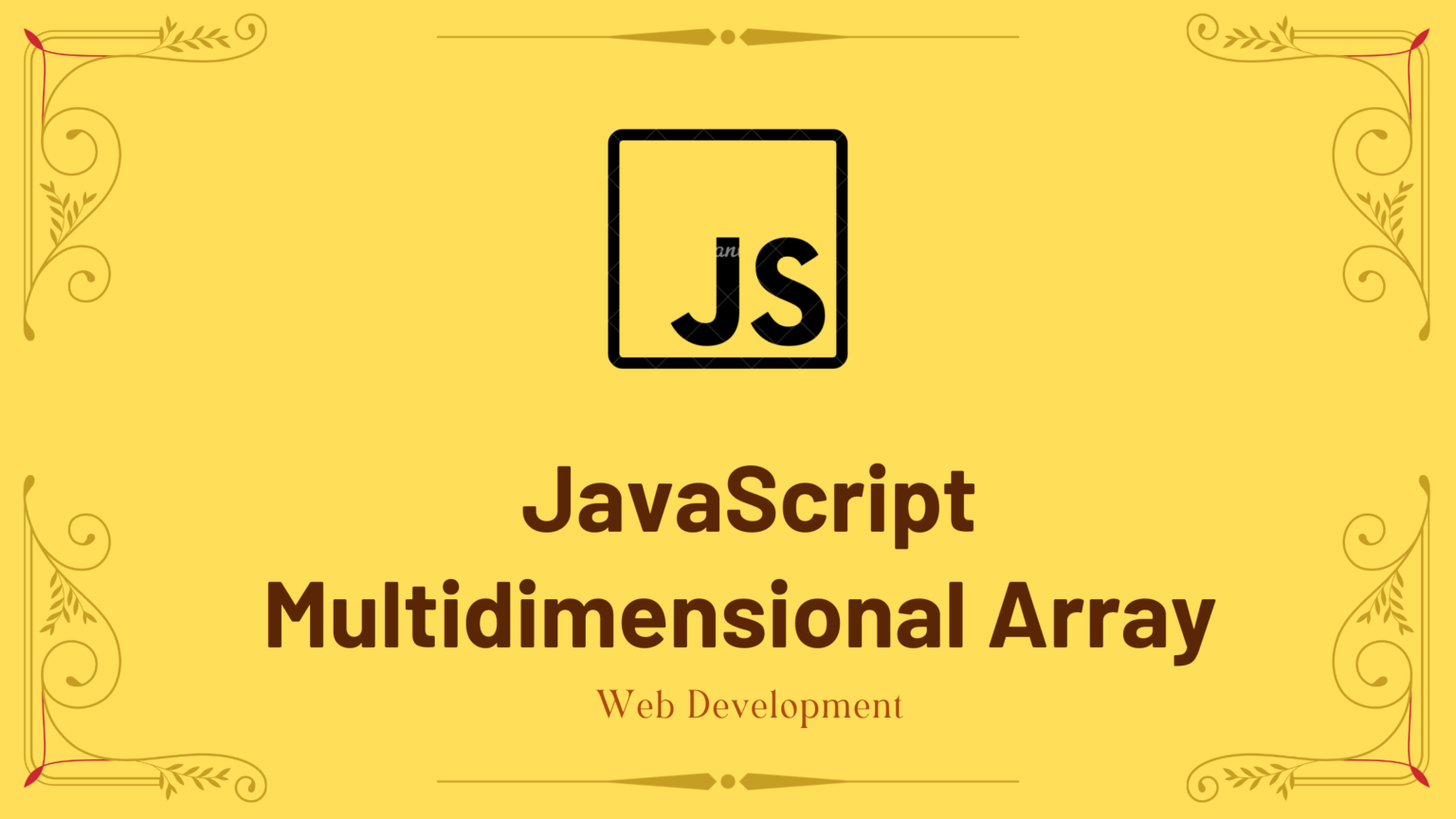 Javascript Multidimensional Array With Example